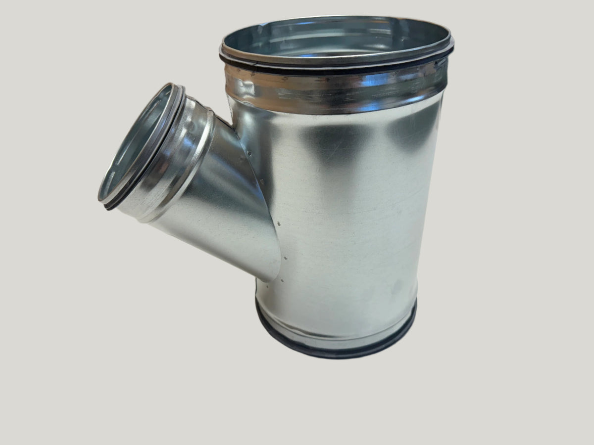 Branch Tee 45 Degree 355mm with 300mm Branch – Aries Duct Fix Ltd.